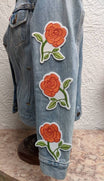 Vintage Style Chainstitch Rose Patch - Available in Different Colors - – Pinsetter Alley